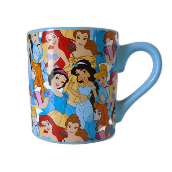 Disney | Dining | Disney Princesses Mug Blue 4oz 3338 | Poshmark